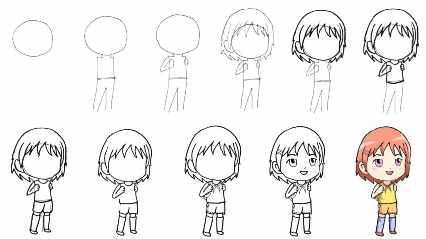 How To Draw Chibi Girl Step By Step