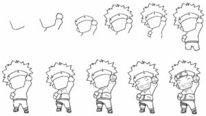 How To Draw Chibi Naruto Steps By Steps