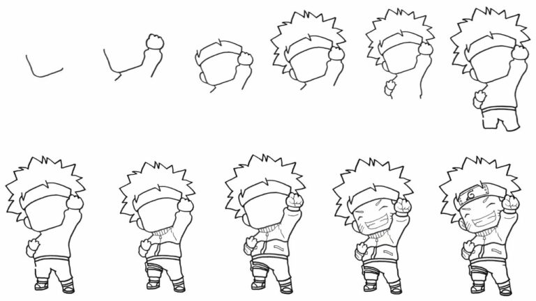 How To Draw Chibi Naruto Steps By Steps