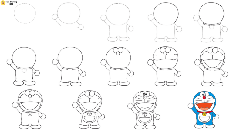 How to Draw Doraemon Step By Step