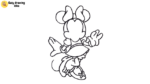 How To Draw A Minnie Mouse Step By Step For Kids - Hand Of Art