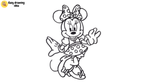 How To Draw A Minnie Mouse Step By Step For Kids - Hand Of Art