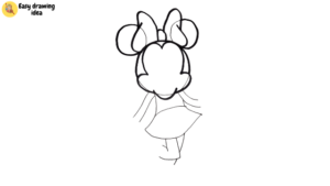 How To Draw A Minnie Mouse Step By Step For Kids - Hand Of Art