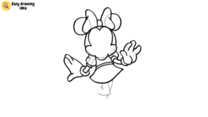 How To Draw A Minnie Mouse Step By Step For Kids - Hand Of Art