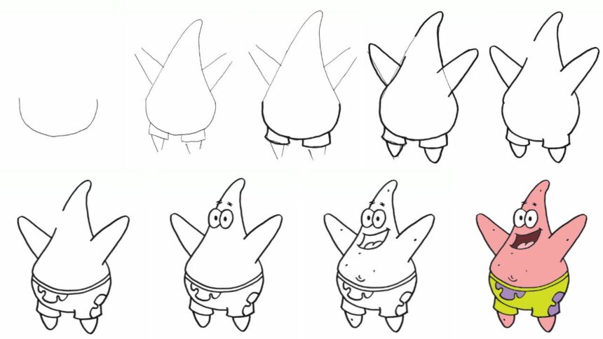 How To Draw Patrick Step By Step