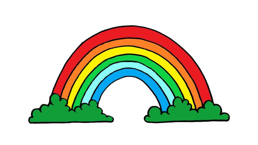 How to Draw a Rainbow Step By Step - Hand Of Art