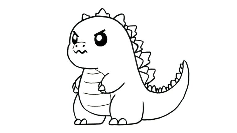 How to Draw Godzilla Step By Step - Hand Of Art