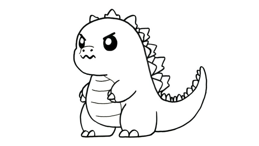 How to Draw Godzilla Step By Step - Hand Of Art