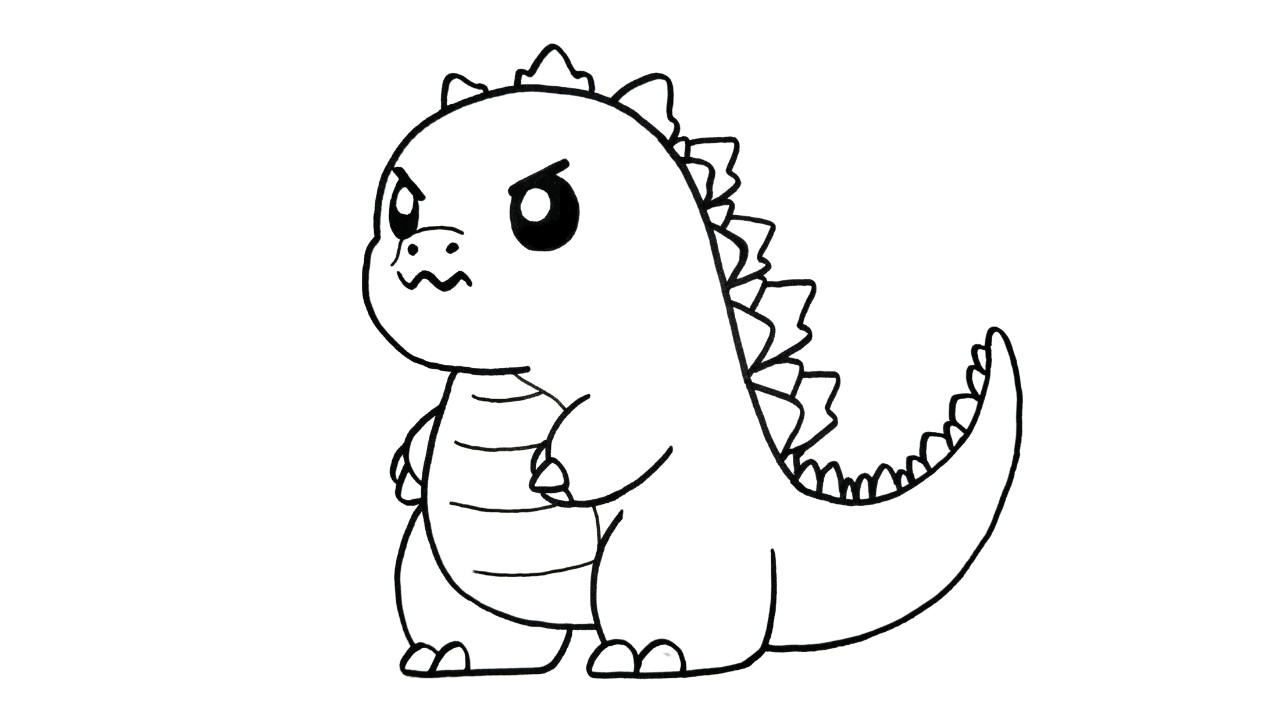 How to Draw Godzilla Step By Step - Hand Of Art