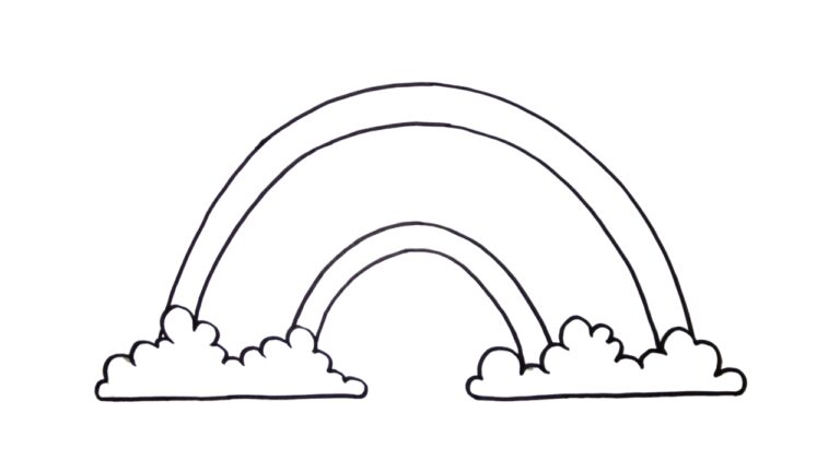 How to Draw a Rainbow Step By Step