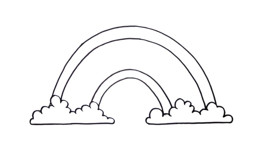 How to Draw a Rainbow Step By Step - Hand Of Art