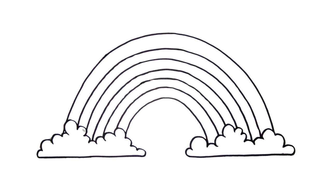 How to Draw a Rainbow Step By Step - Hand Of Art