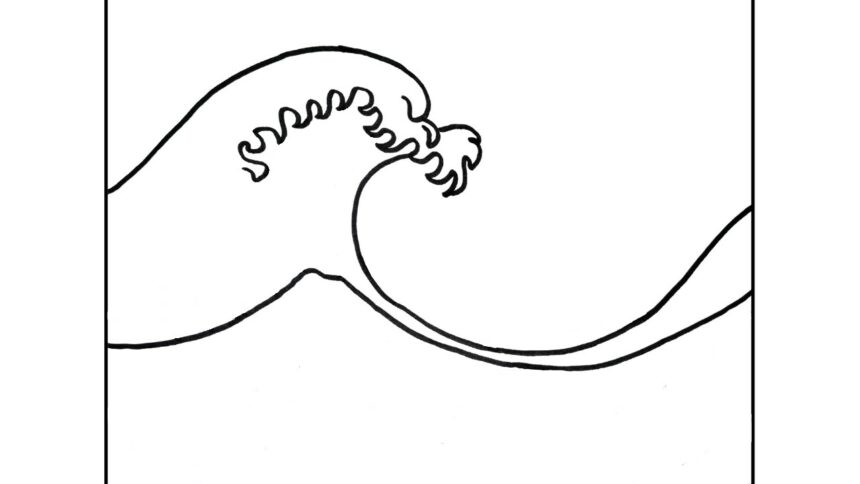 How to Draw a Wave Step by Step - Hand Of Art