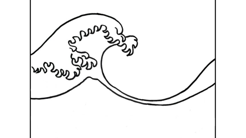 How to Draw a Wave Step by Step - Hand Of Art