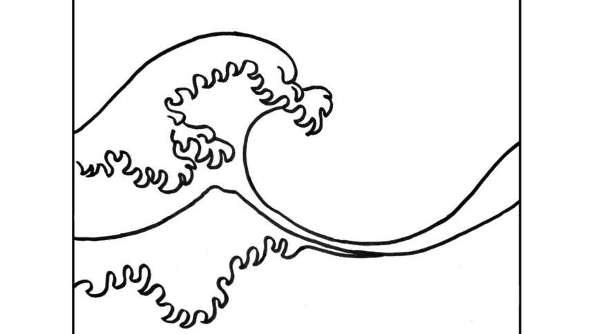 How to Draw a Wave Step by Step - Hand Of Art