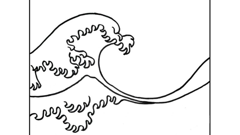 How to Draw a Wave Step by Step