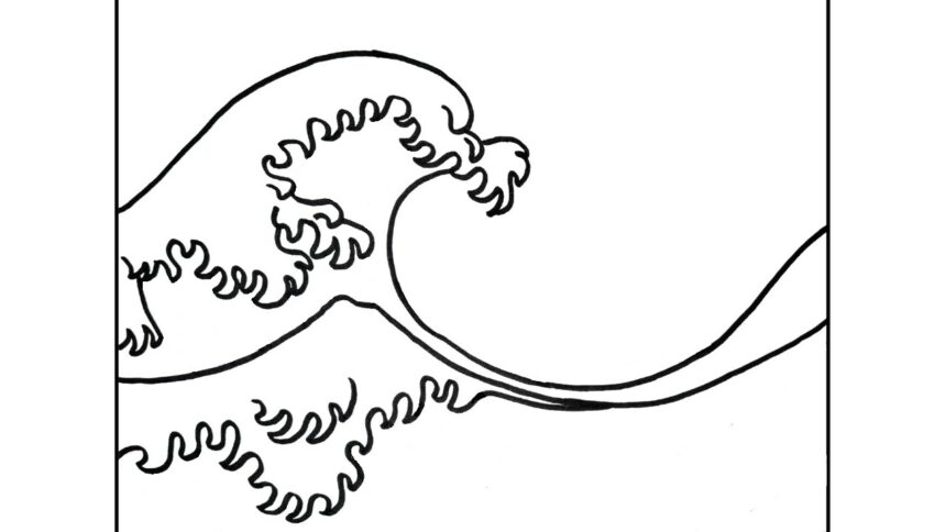 How to Draw a Wave Step by Step - Hand Of Art