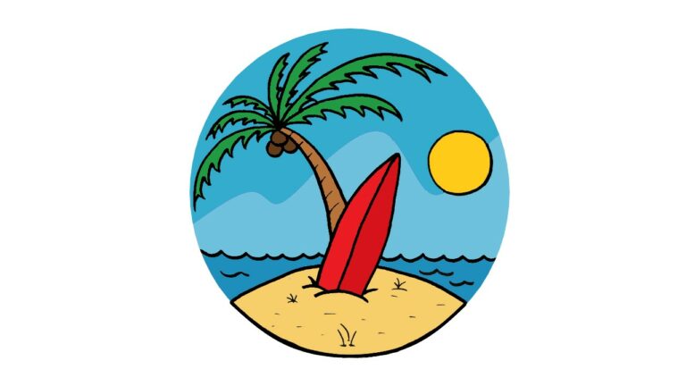 How To Draw Summer Step By Step - Hand Of Art