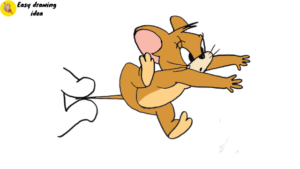 How To Draw Tom & Jerry Running Step By Step
