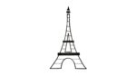 How to Draw the Eiffel Tower Step By Step