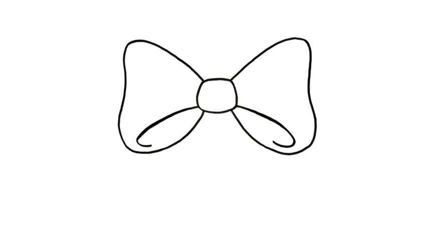 How To Draw A Bow Step By Step