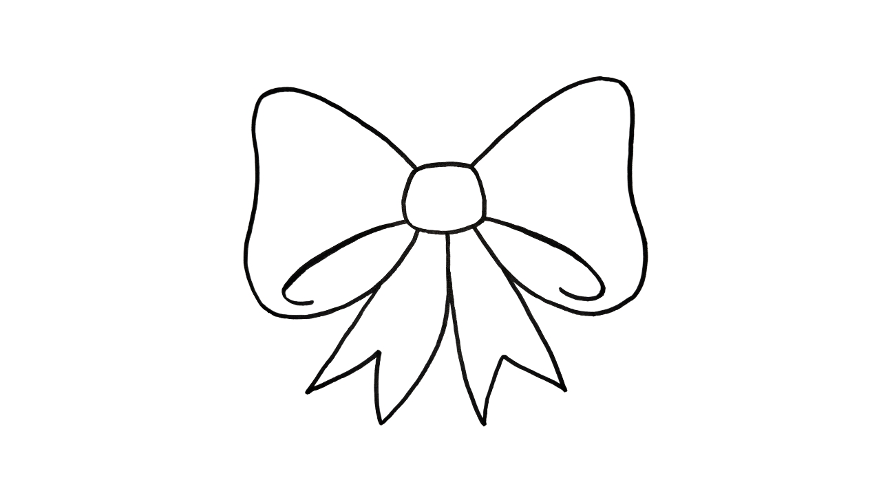 How To Draw A Bow Step By Step