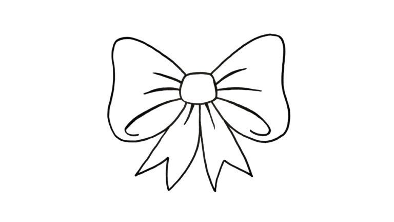 How To Draw A Bow Step By Step