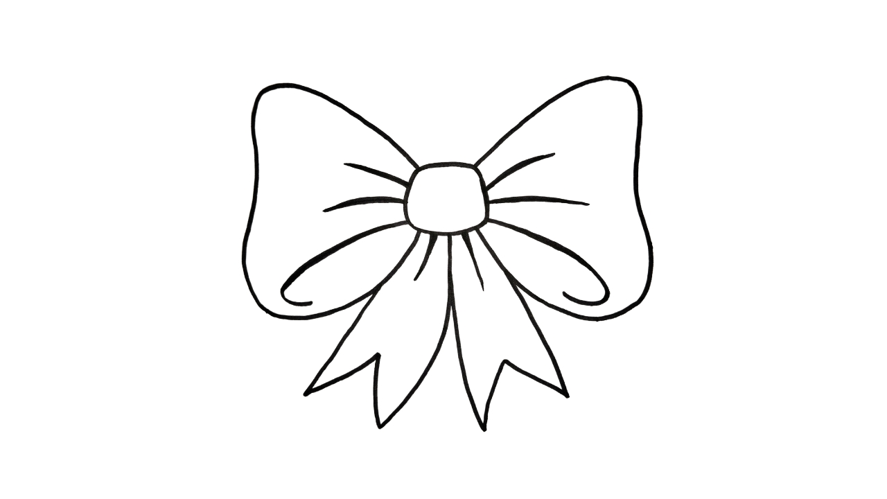 How To Draw A Bow Step By Step