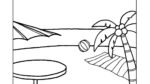 How to Draw Beach Step By Step