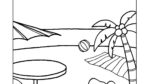 How to Draw Beach Step By Step