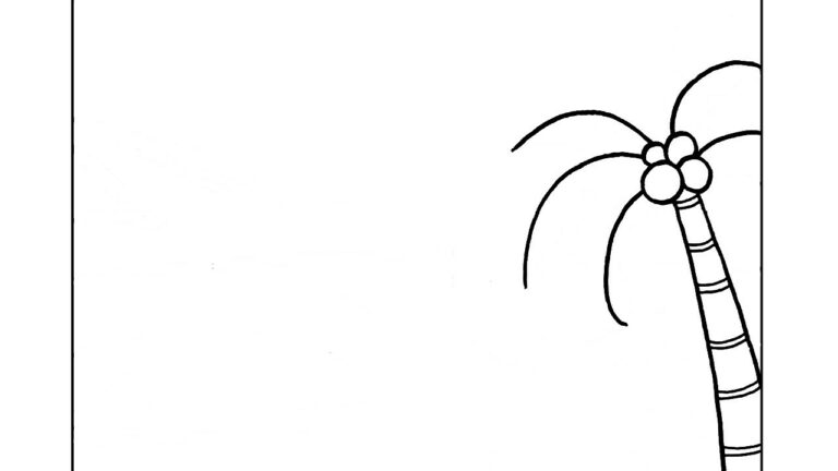 How to Draw Beach Step By Step