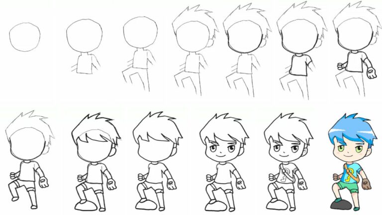 How To Draw Chibi Boy Step By Step