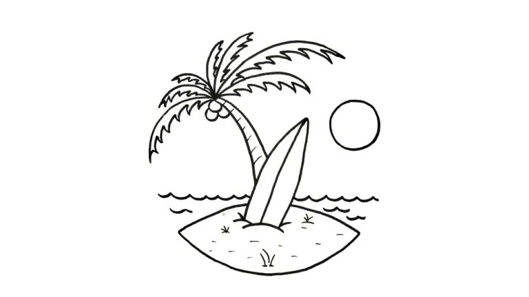 How To Draw Summer Step By Step - Hand Of Art