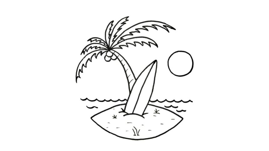 How To Draw Summer Step By Step - Hand Of Art