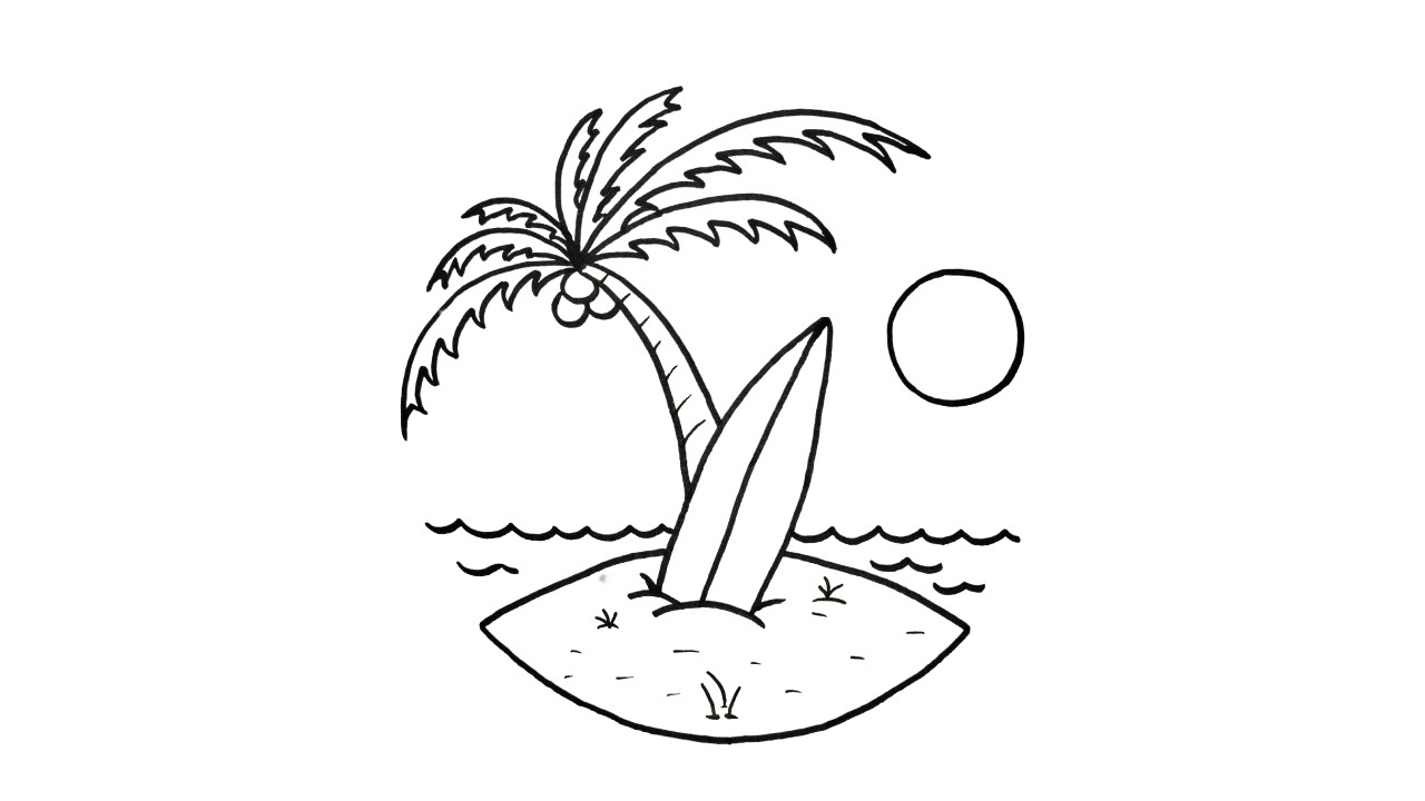 How To Draw Summer Step By Step - Hand Of Art