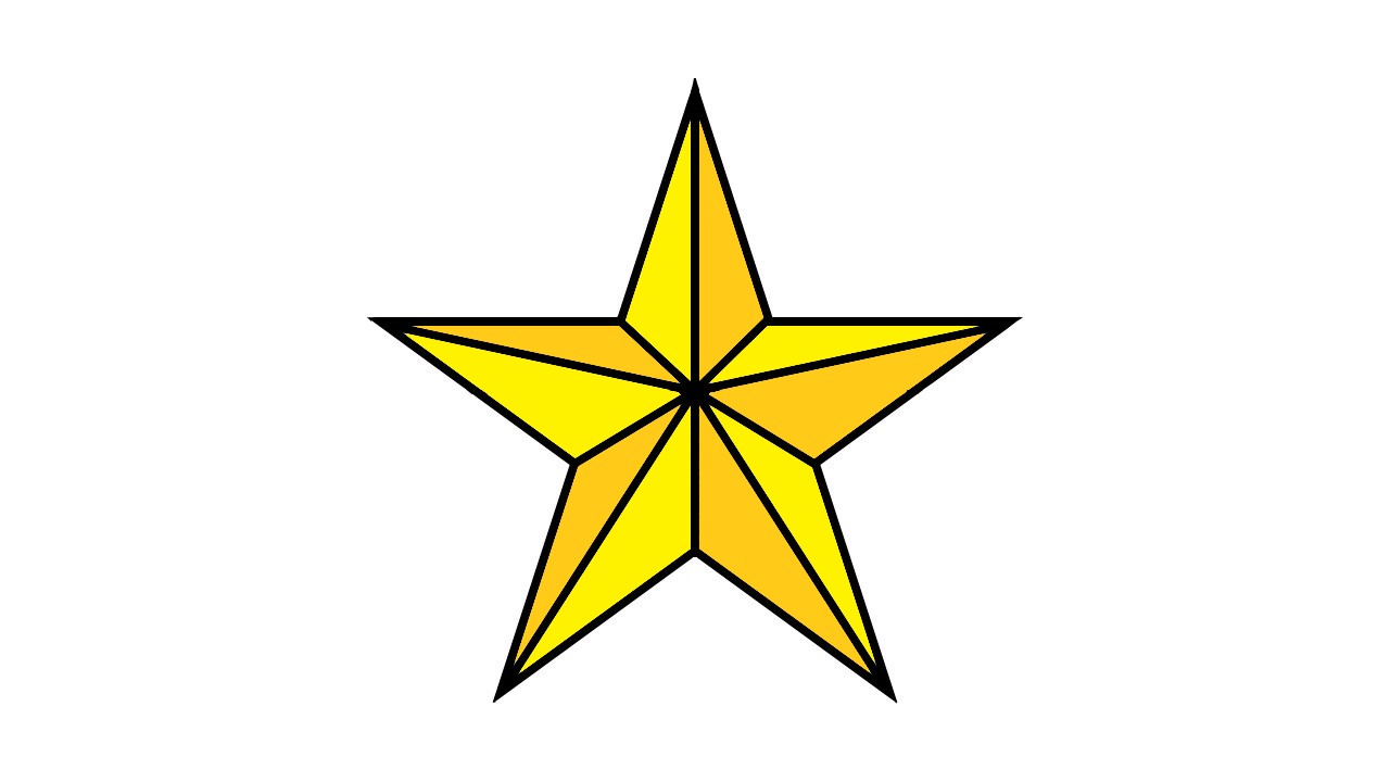 How to Draw a Star Step By Step - Hand Of Art
