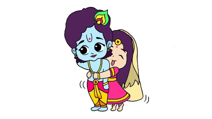 How to Draw Lord Radha Krishna Step by Step - Hand Of Art