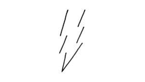 How to Draw Lightning Bolt Step By Step - Hand Of Art