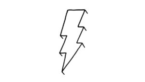 How to Draw Lightning Bolt Step By Step - Hand Of Art