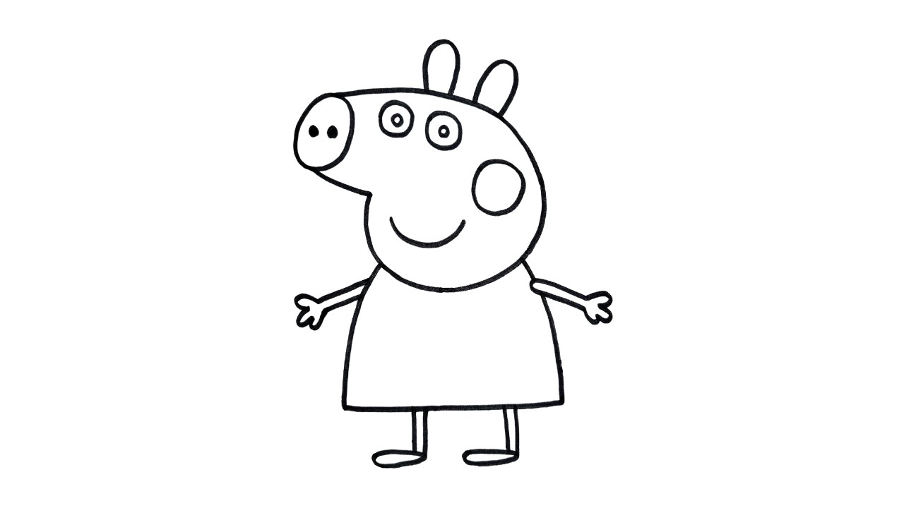 How to Draw Peppa Pig Step by Step - Hand Of Art