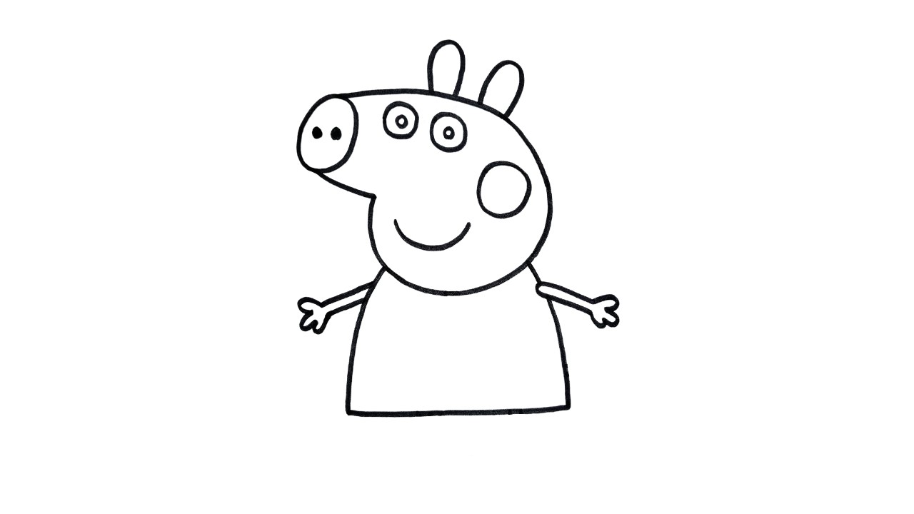 How to Draw Peppa Pig Step by Step - Hand Of Art