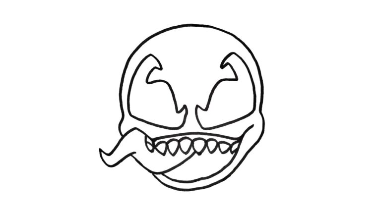 How to Draw Venom Step by Step - Hand Of Art
