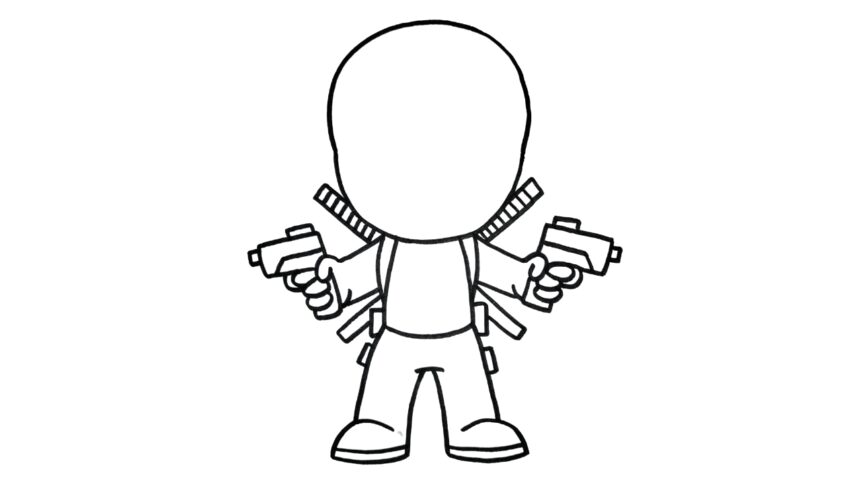 How to Draw Deadpool Step By Step - Hand Of Art