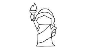 How To Draw Statue of Liberty Step By Step - Hand Of Art