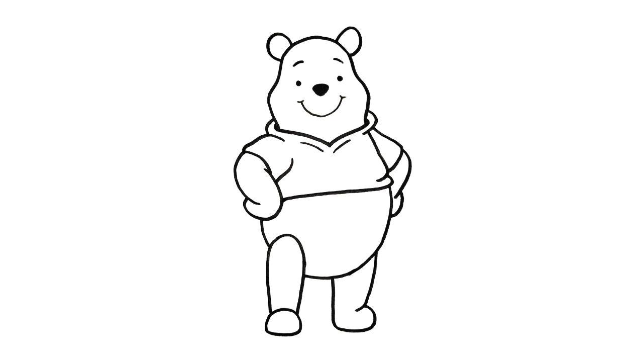 How to Draw Winnie The Pooh Step By Step - Hand Of Art