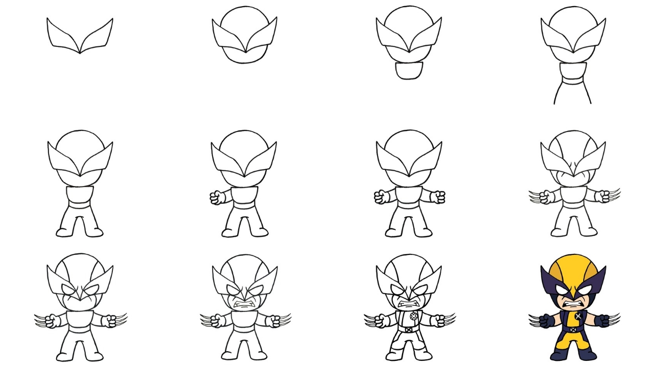 How To Draw Wolverine Step By Step - Hand Of Art