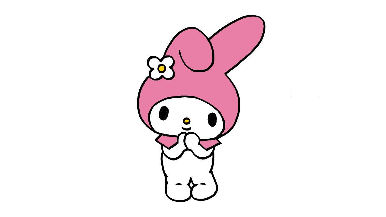 How To Draw My Melody Step By Step - Hand Of Art