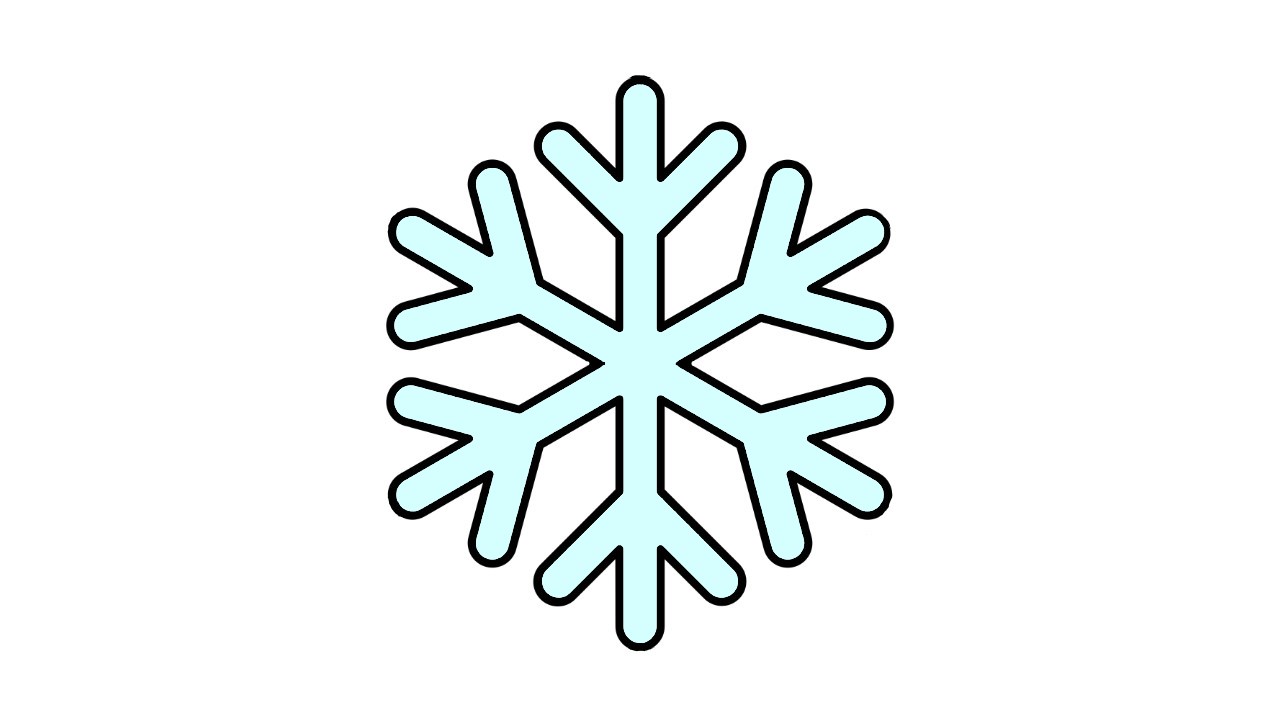 How To Draw A SnowFlake Step By Step - Hand Of Art