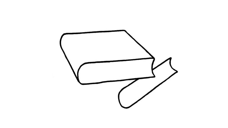 How To Draw A Book Step By Step - Hand Of Art