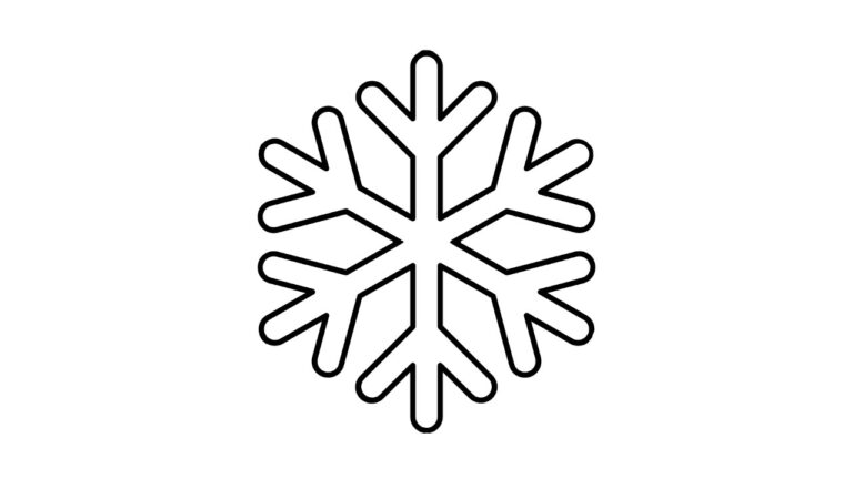 How To Draw A SnowFlake Step By Step